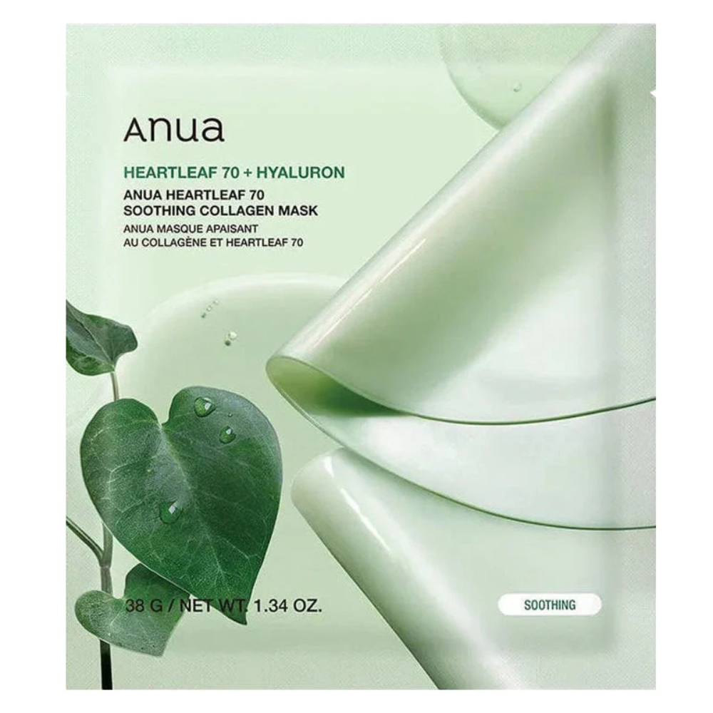 Mascarilla Heartleaf 70% Soothing Collagen Mask 38g - Anua – Mundo ...