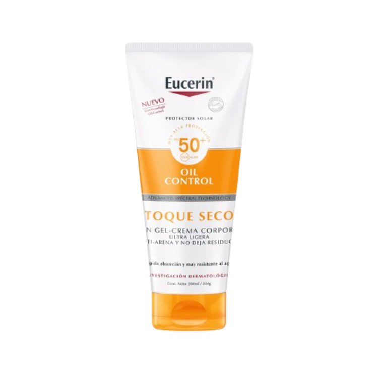 Bloqueador Solar Corporal Toque Seco Oil Contrl FPS50 200 ml - Eucerin ...
